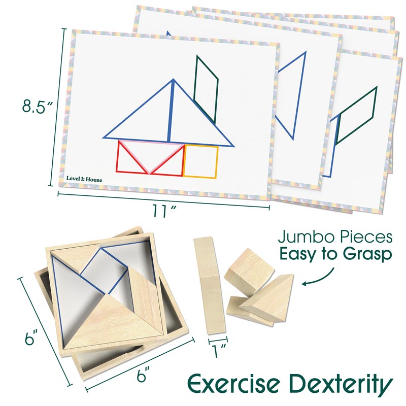Tangram Game for Dementia | Brain Teasers for Alzheimers | Match Games ...